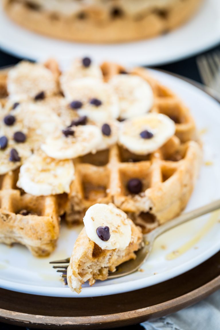 Crisp Miso-Tahini Waffles, Two Ways